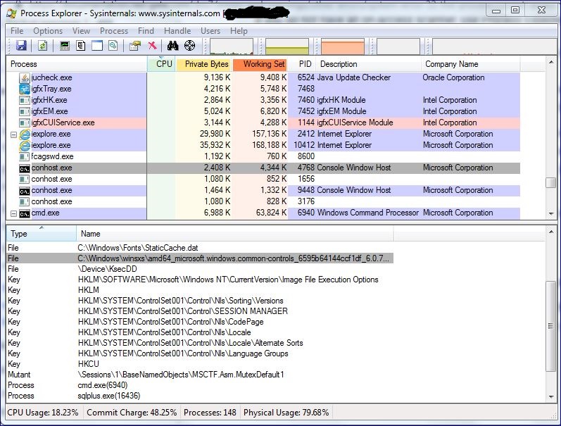 O/S-Error: (OS 32) The process cannot access the file because it is being used by another ...