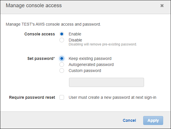 Reset the password in AWS with main account | SmartTechWays ...