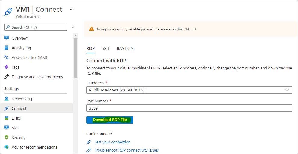 Connect the Window Virtual Machine of Azure | SmartTechWays ...