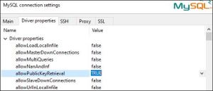 MySQL : Public Key Retrieval is not allowed | SmartTechWays ...