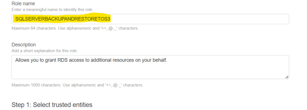 Procedure msdb.dbo.rds_backup_database, Line 120 [Batch Start Line 9 ...